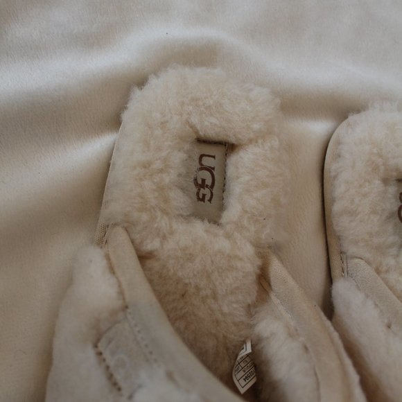 UGG | Shoes | Nib Ugg Womens Fluffette Shearling Slide Slippers Cream ...
